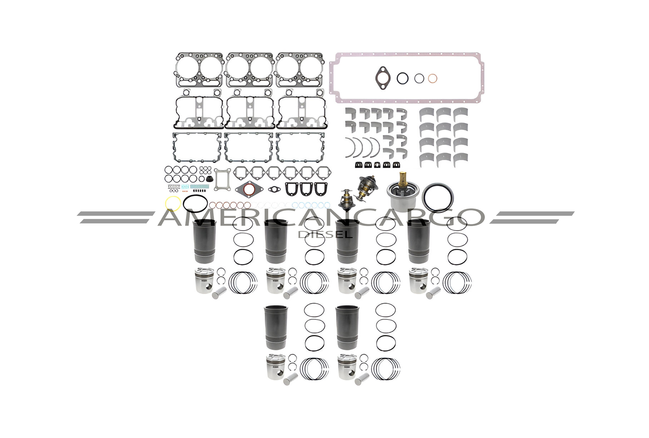 OVERHAUL VOLKSWAGEN WORKER -CUMMINS 6CT (PISTON 3917707) – (CAMISA ...